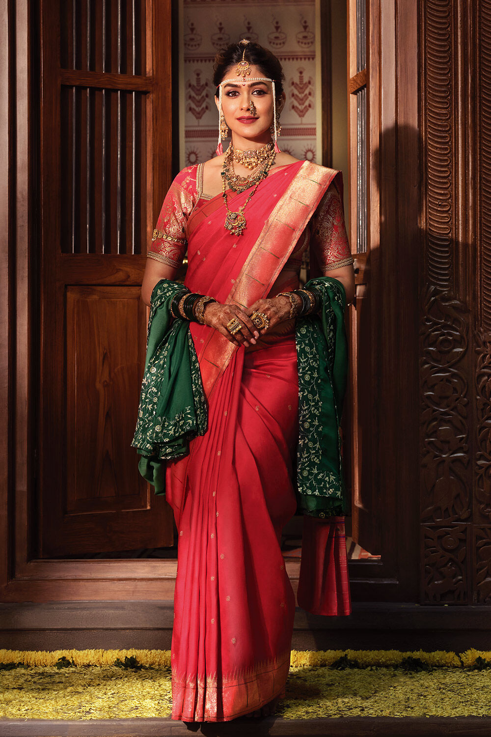 Red Pure Silk Paithani Saree | Taneira Online Store