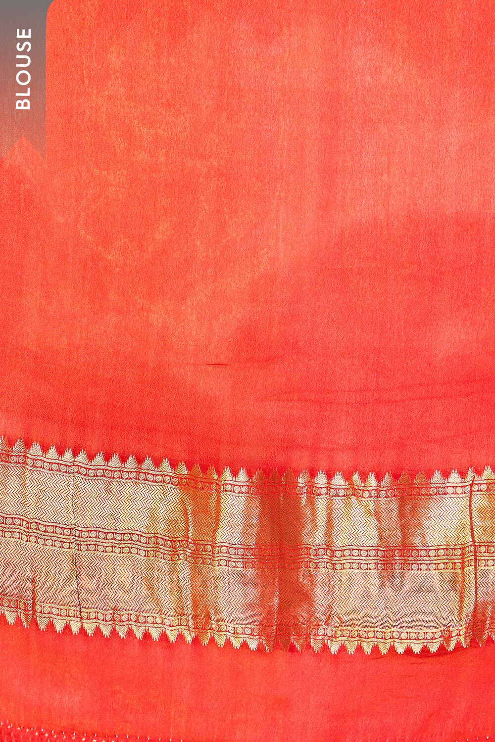 Red Woven Pure Silk Crepe Saree | Taneira Online Store