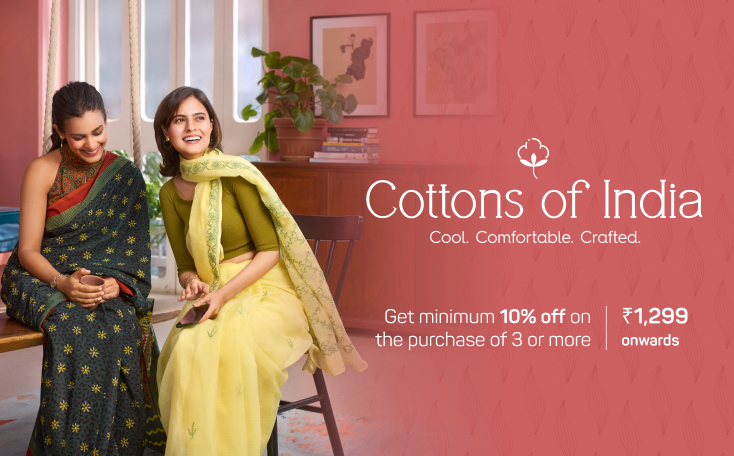 Cotton Saree - Buy Cotton Sarees Online | Taneria