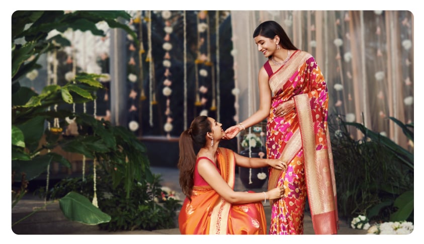 The Timeless Tradition of Silk Sarees in Indian Weddings | Taneria