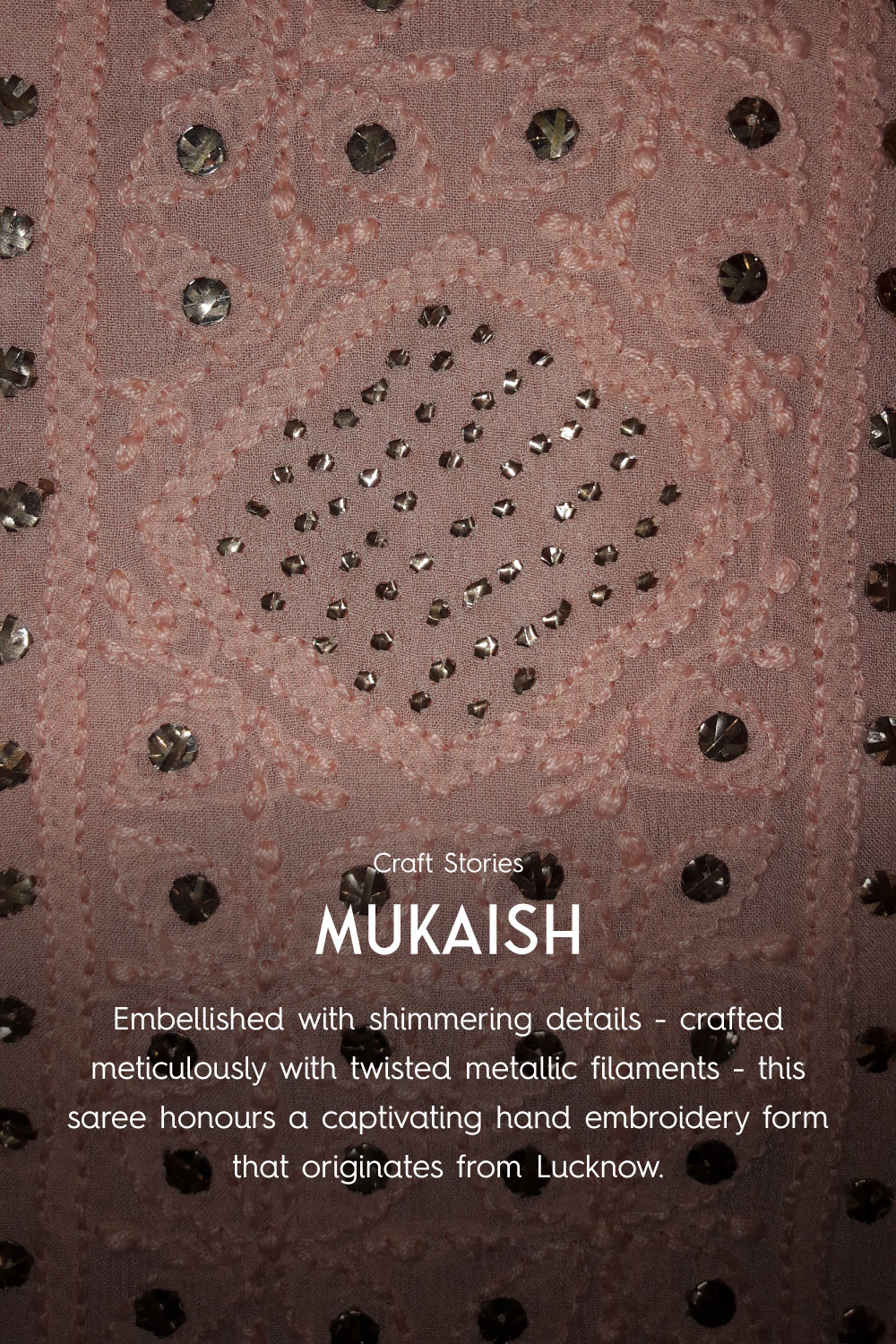 Light Pink Rajasthan Pure Cotton Kota Printed Mukaish Saree | Taneira ...